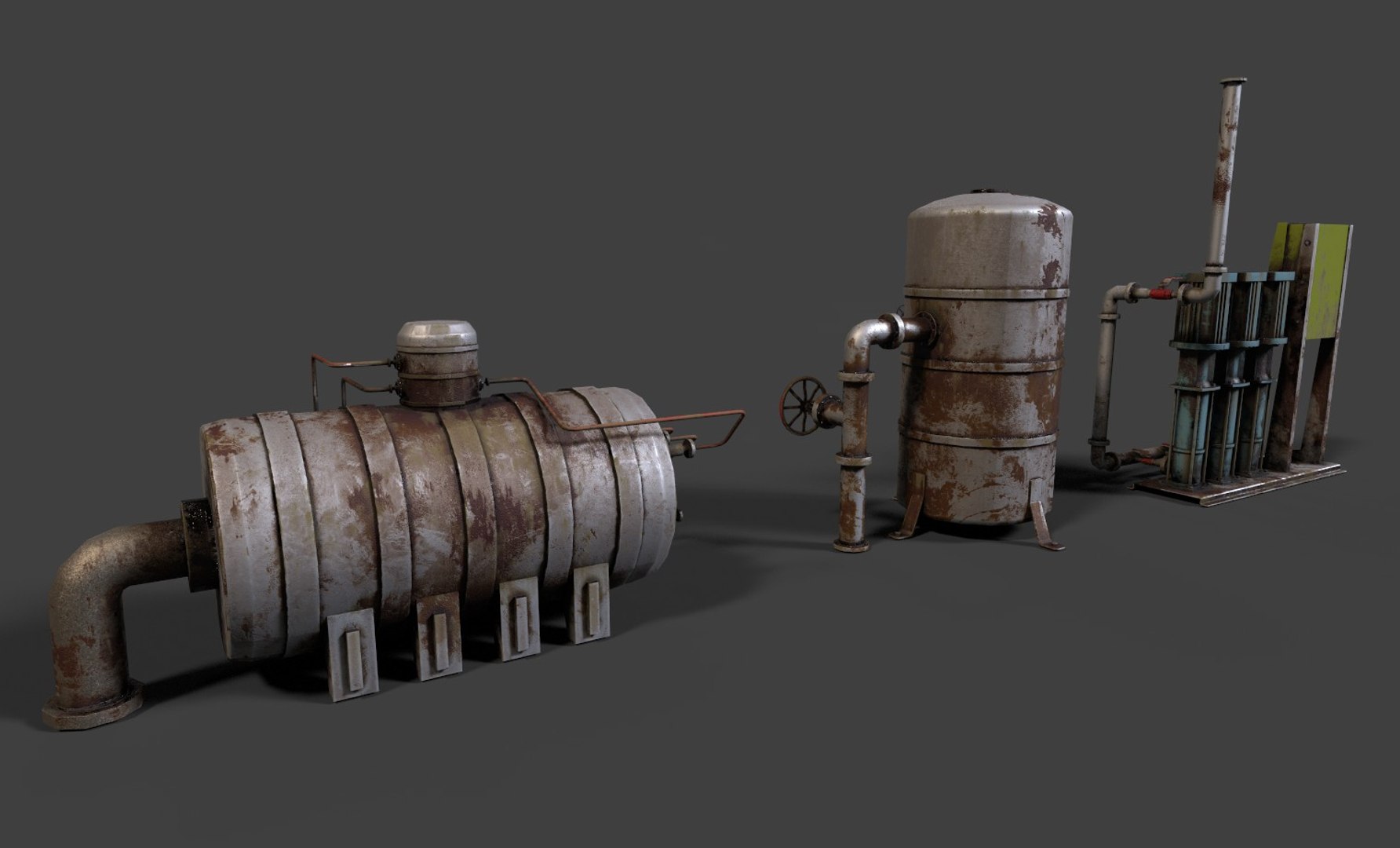 3D Boiler Room Asset Pack - TurboSquid 1366379