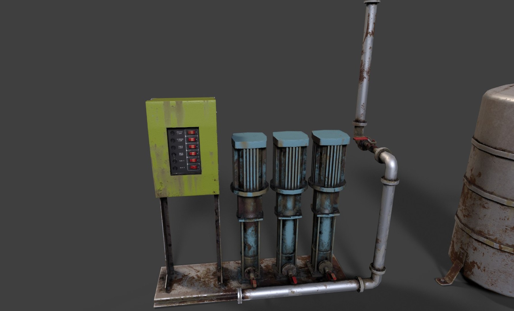 3D Boiler Room Asset Pack - TurboSquid 1366379