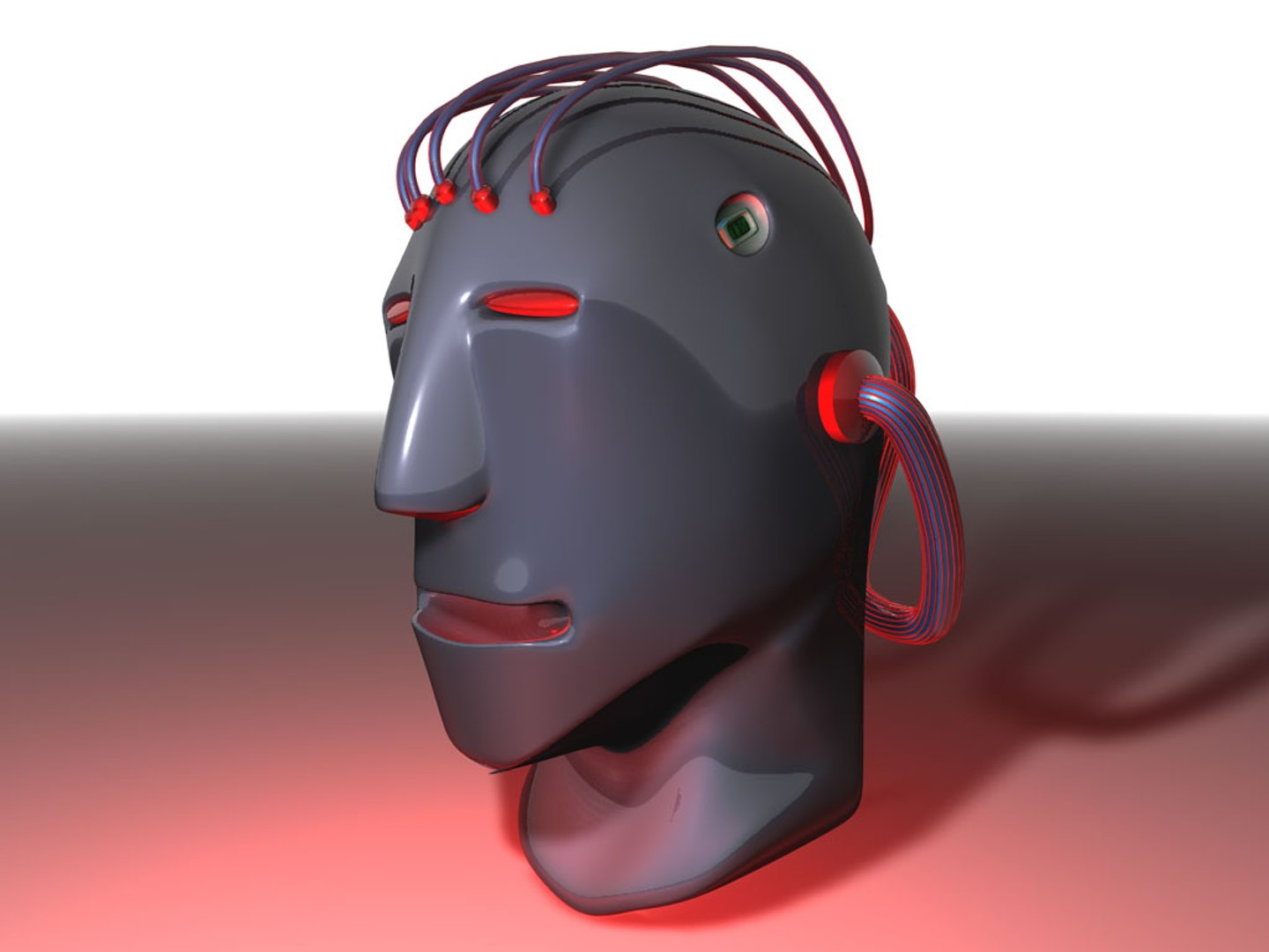 Free Plastic Head Face 3d Model