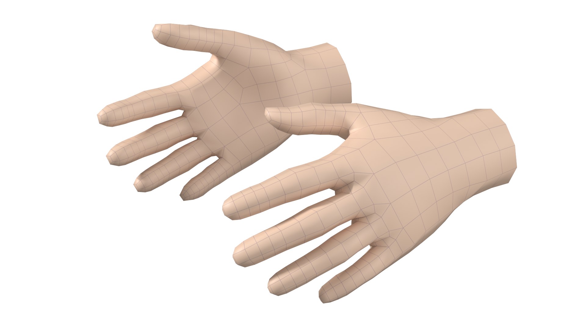 3D Model Female Hand Base Mesh 08 - TurboSquid 2184341