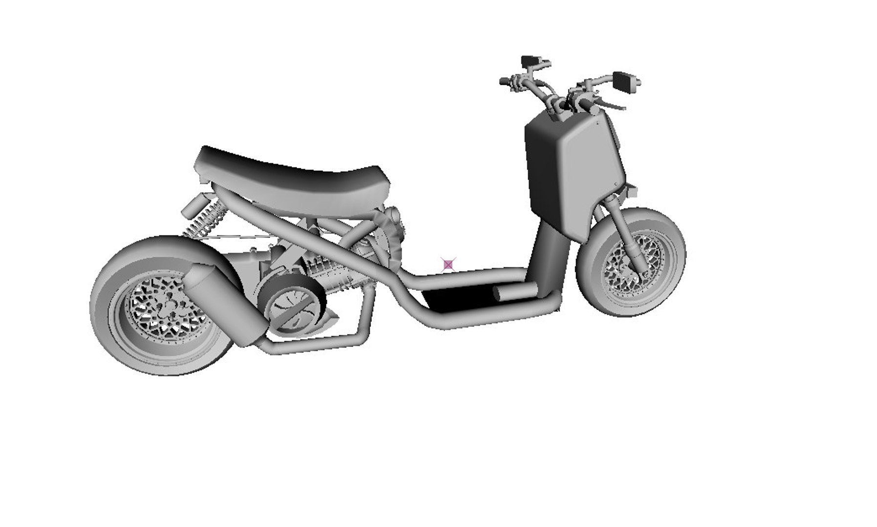3d Model Honda Ruckus Custom
