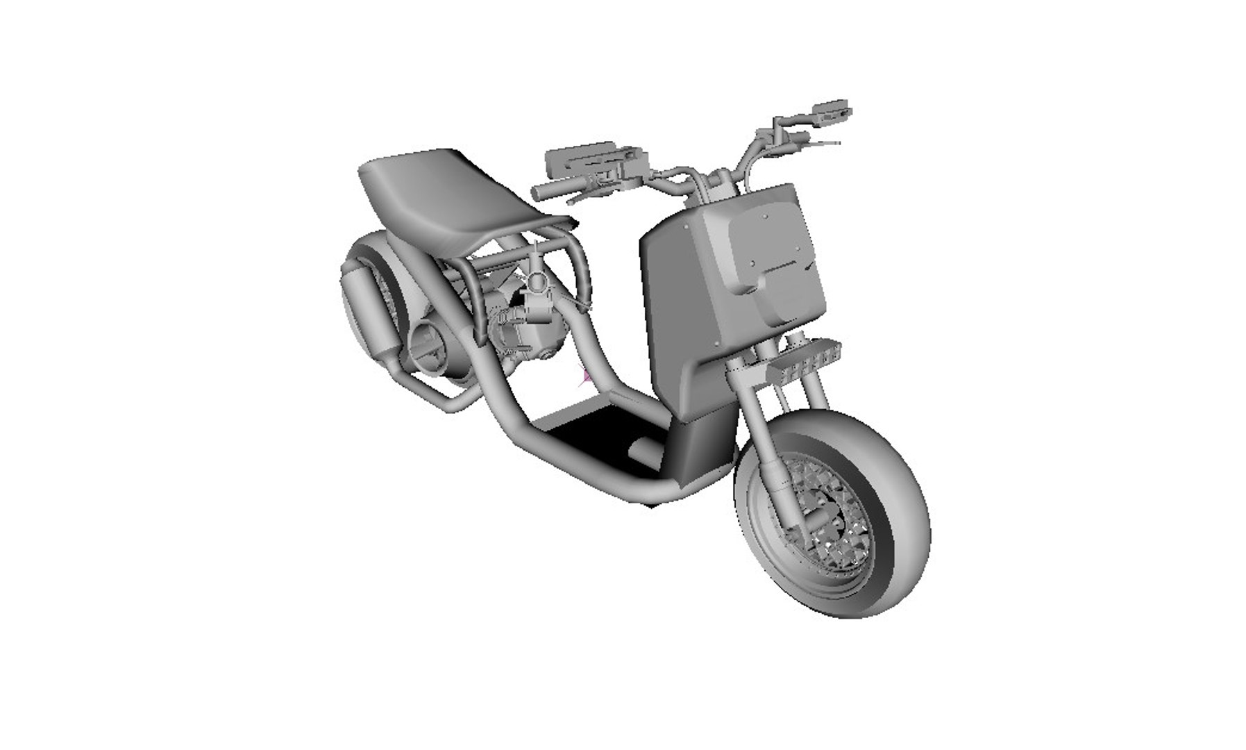 3d model honda ruckus custom