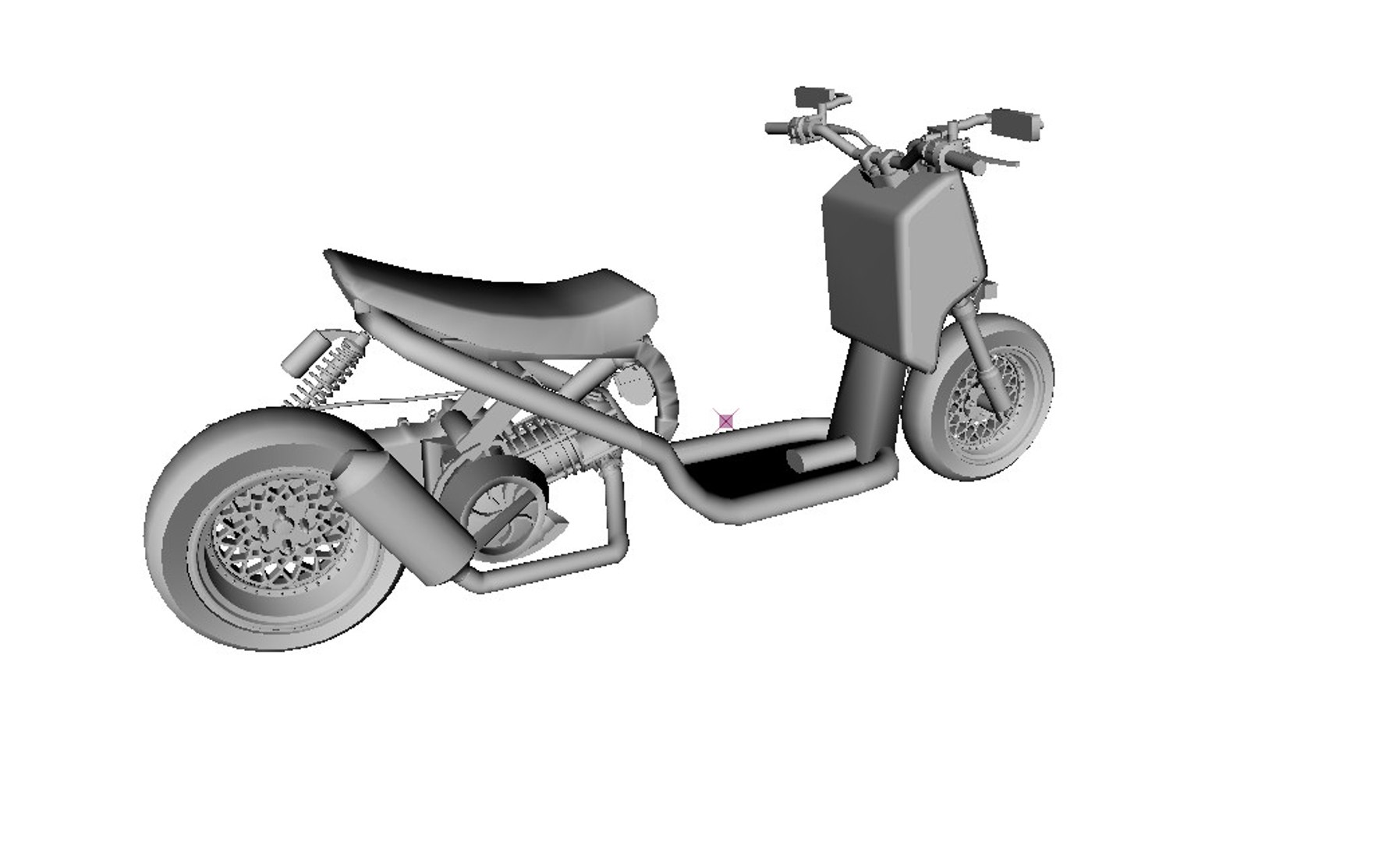 3d Model Honda Ruckus Custom