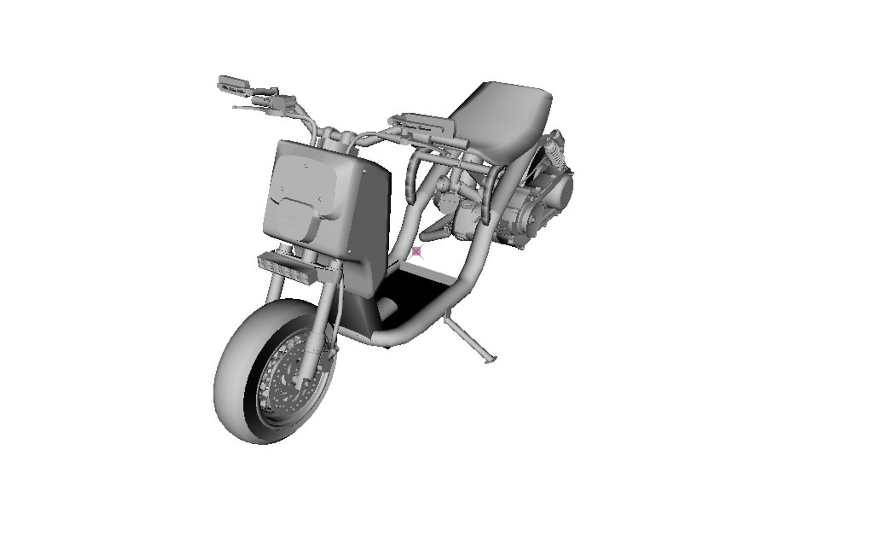 3d model honda ruckus custom