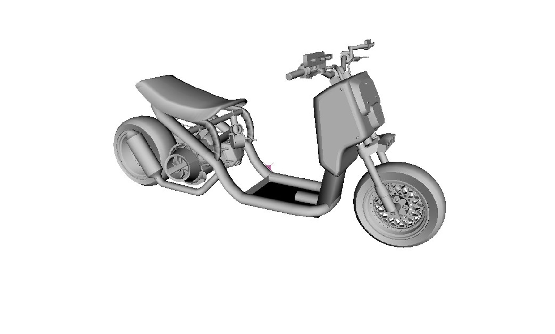 3d Model Honda Ruckus Custom