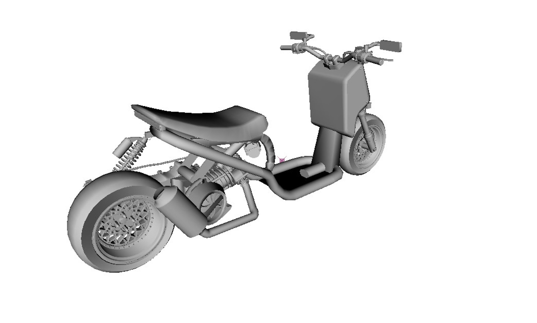 3d Model Honda Ruckus Custom