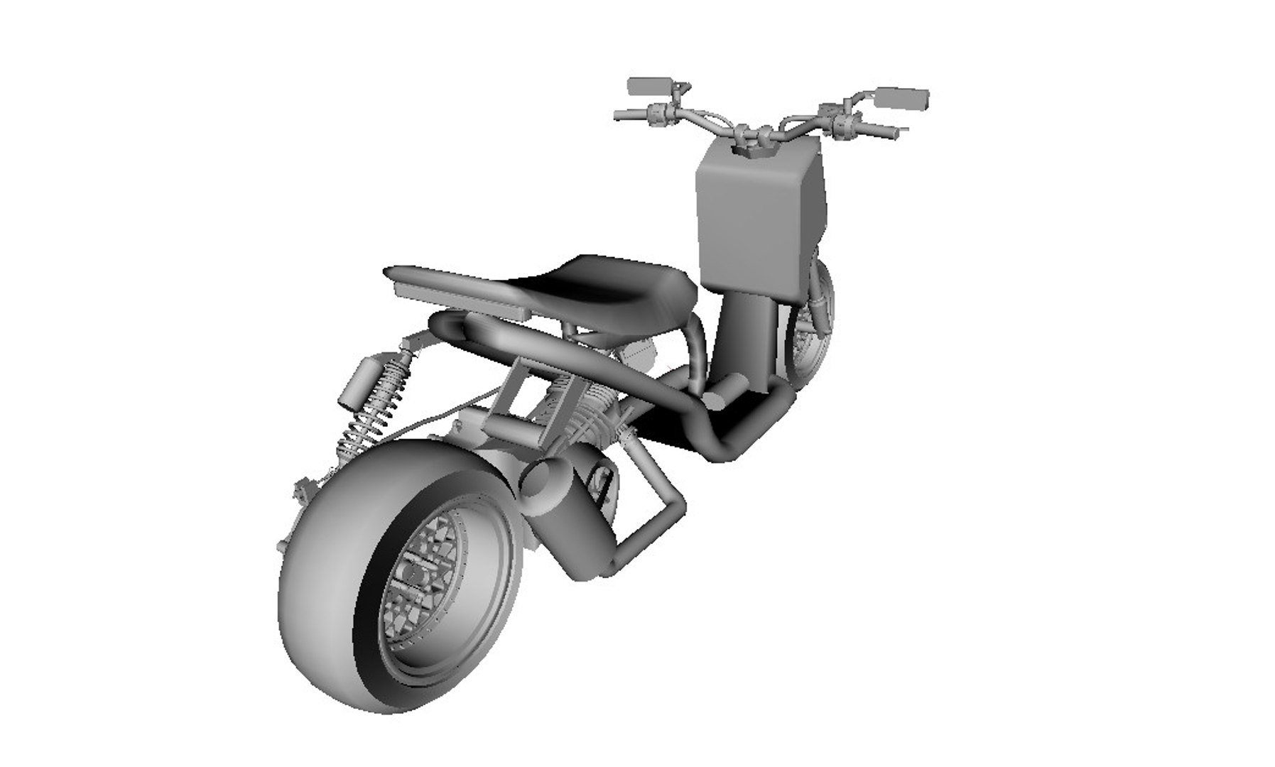 3d Model Honda Ruckus Custom