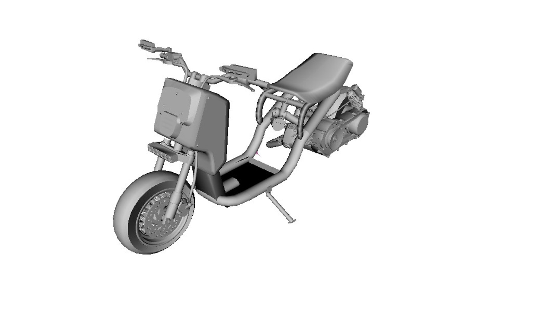 3d model honda ruckus custom