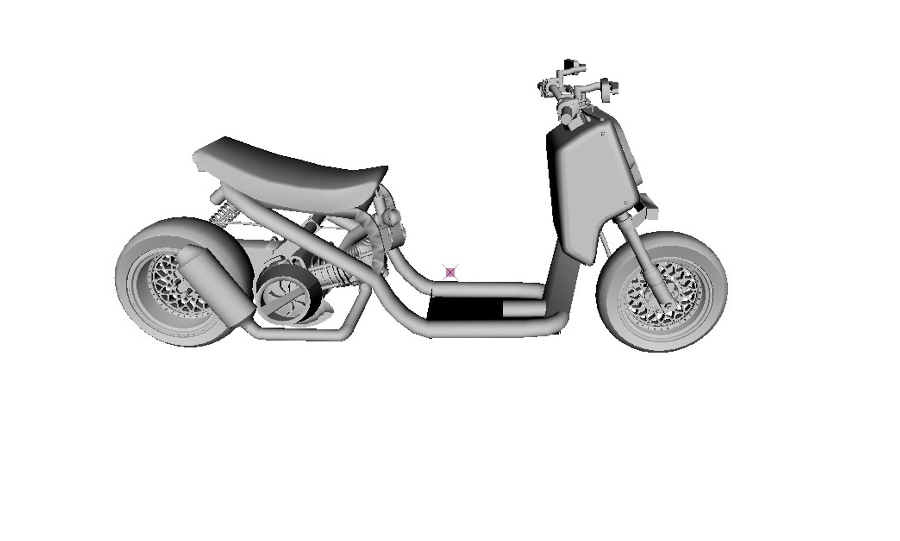 3d Model Honda Ruckus Custom