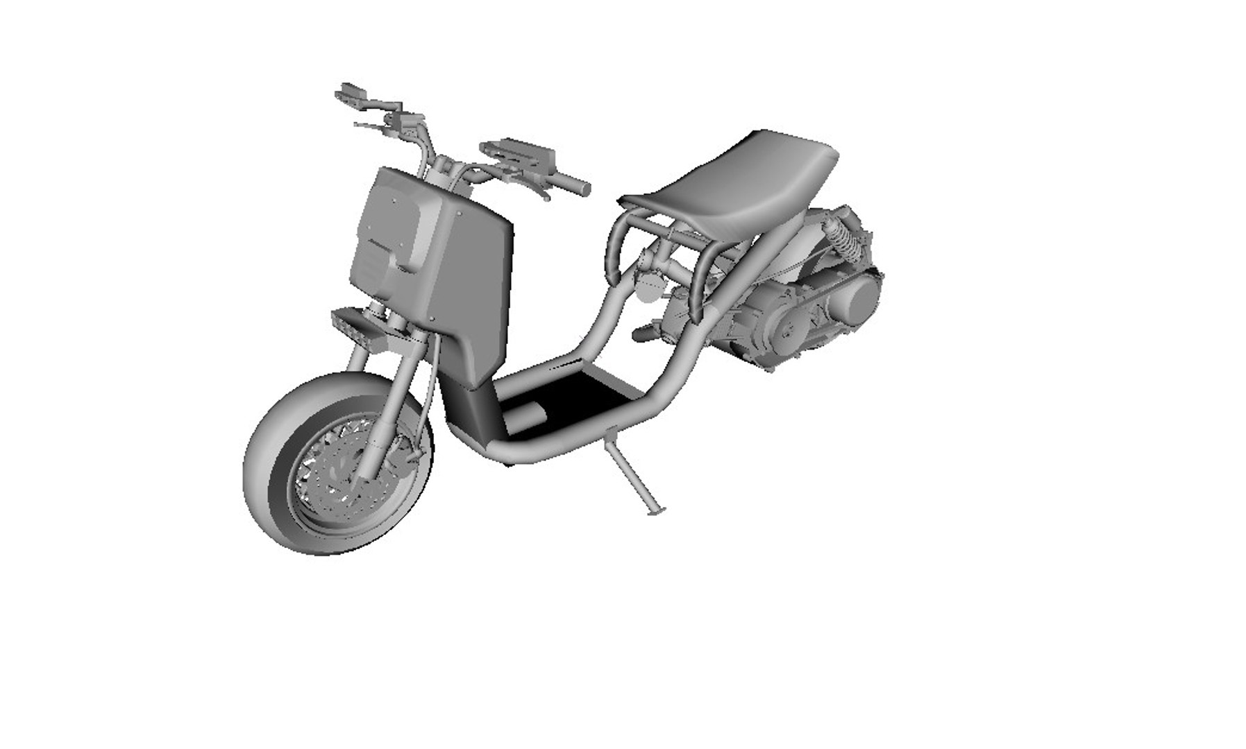 3d model honda ruckus custom