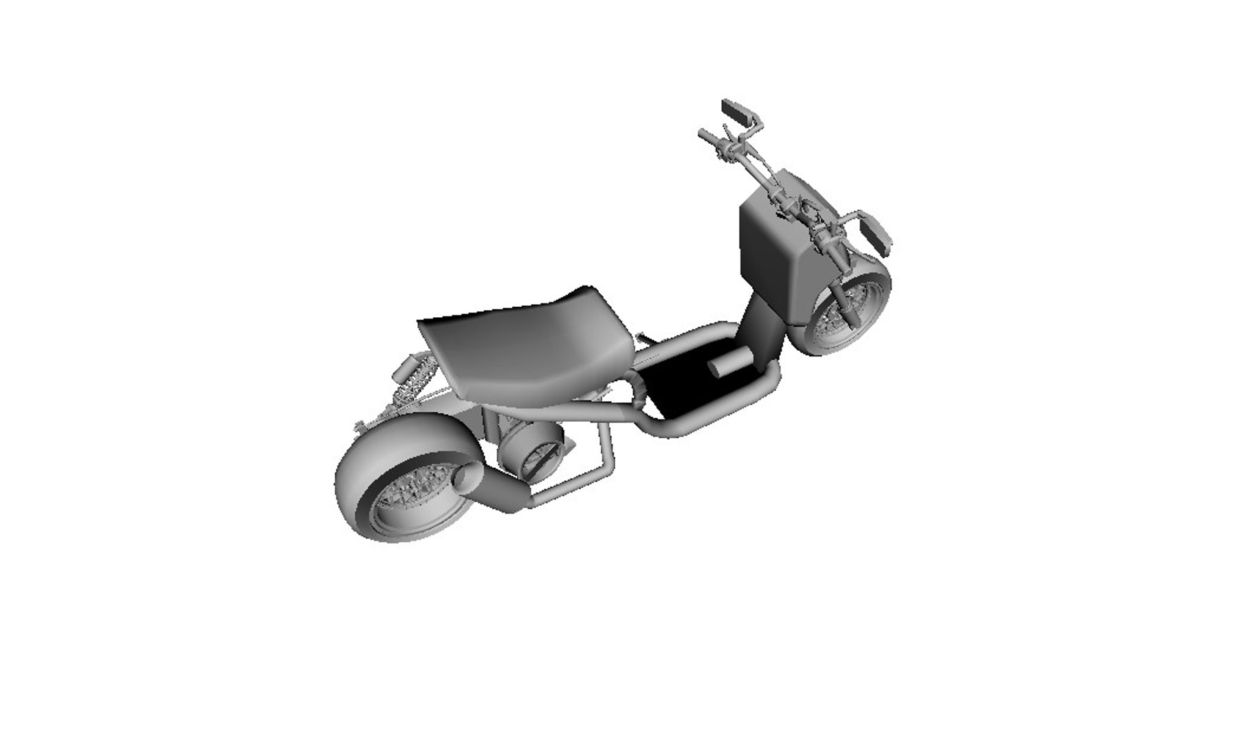 3d model honda ruckus custom