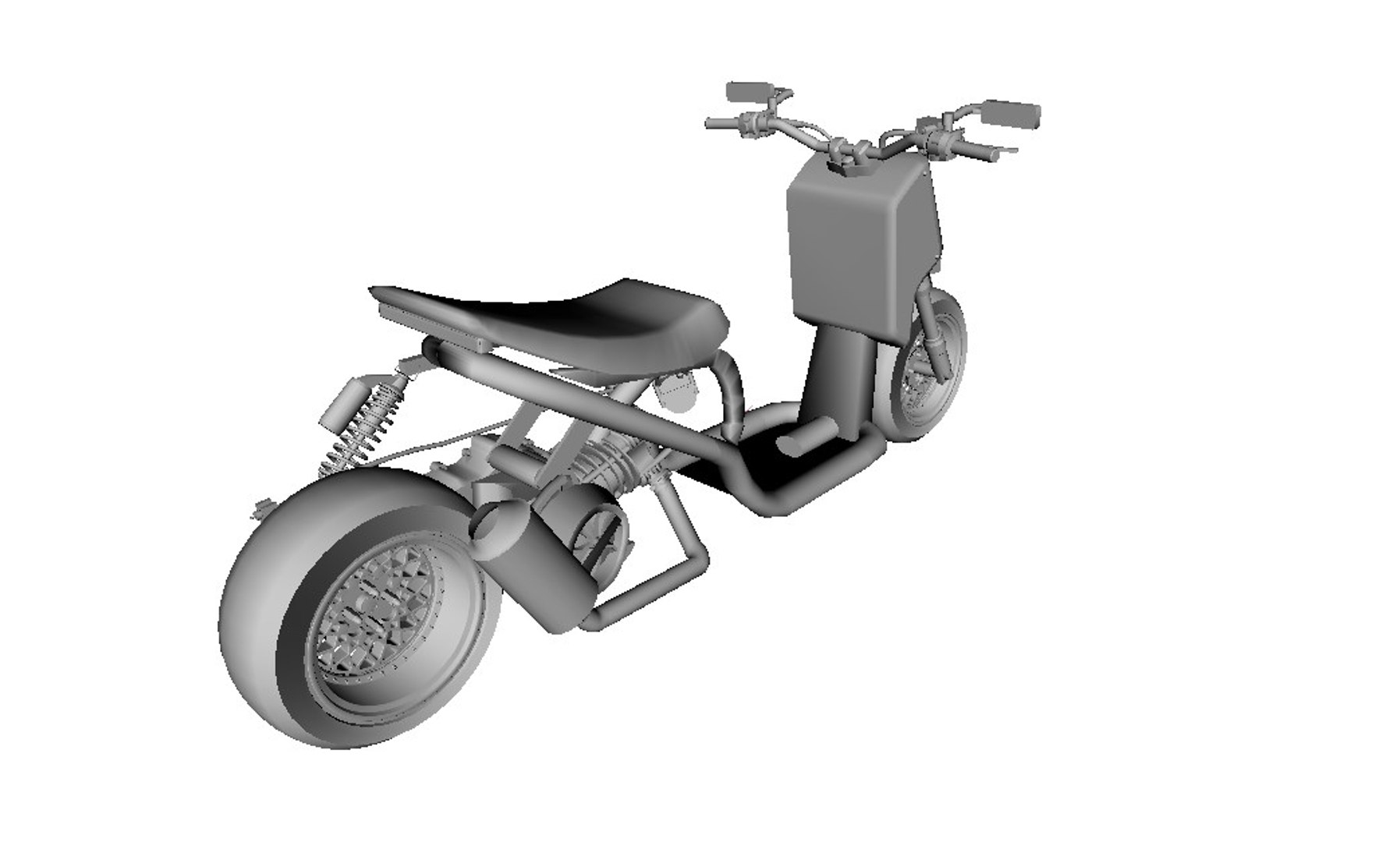 3d Model Honda Ruckus Custom