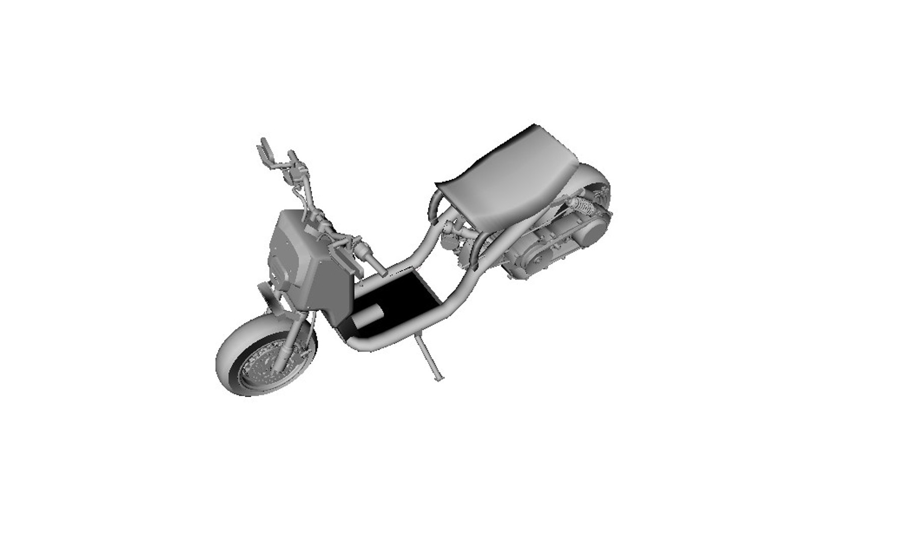 3d model honda ruckus custom