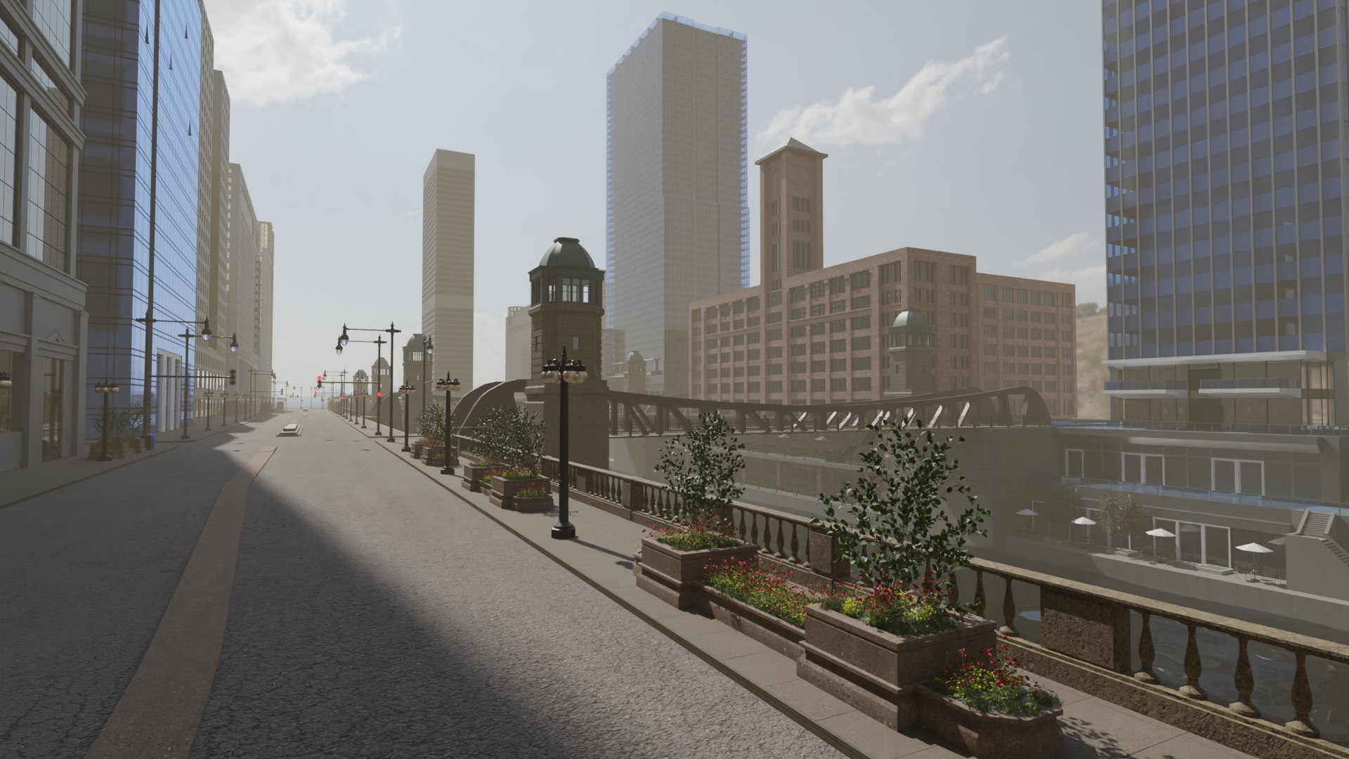 Chicago Street 3D Model - TurboSquid 1951700
