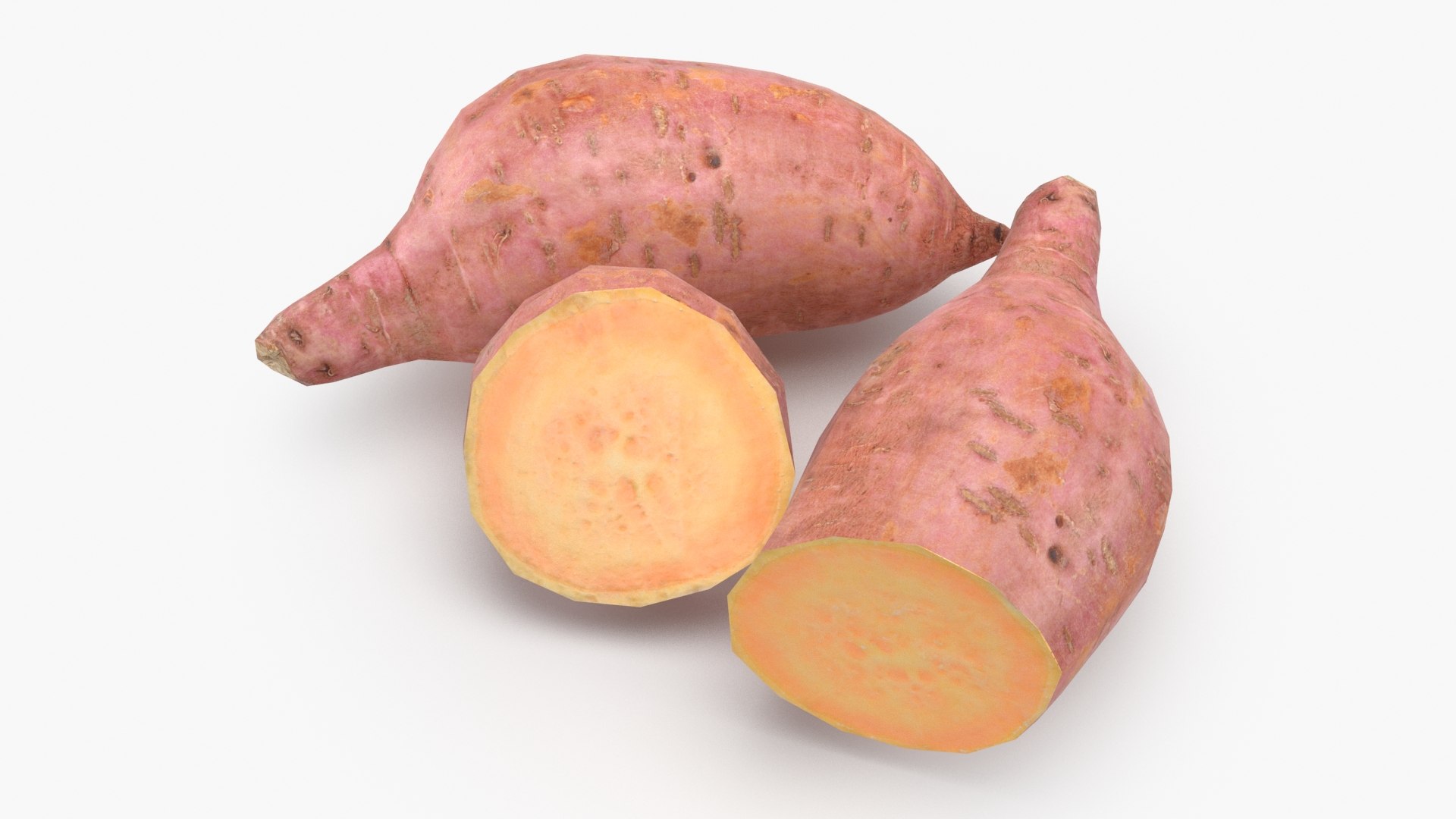 Sweet Potatoes Low Poly model - TurboSquid 2117318