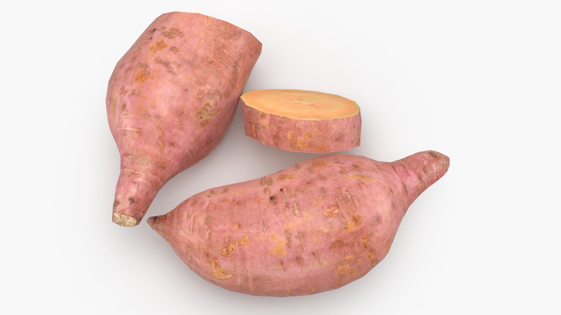 Sweet Potatoes Low Poly model - TurboSquid 2117318