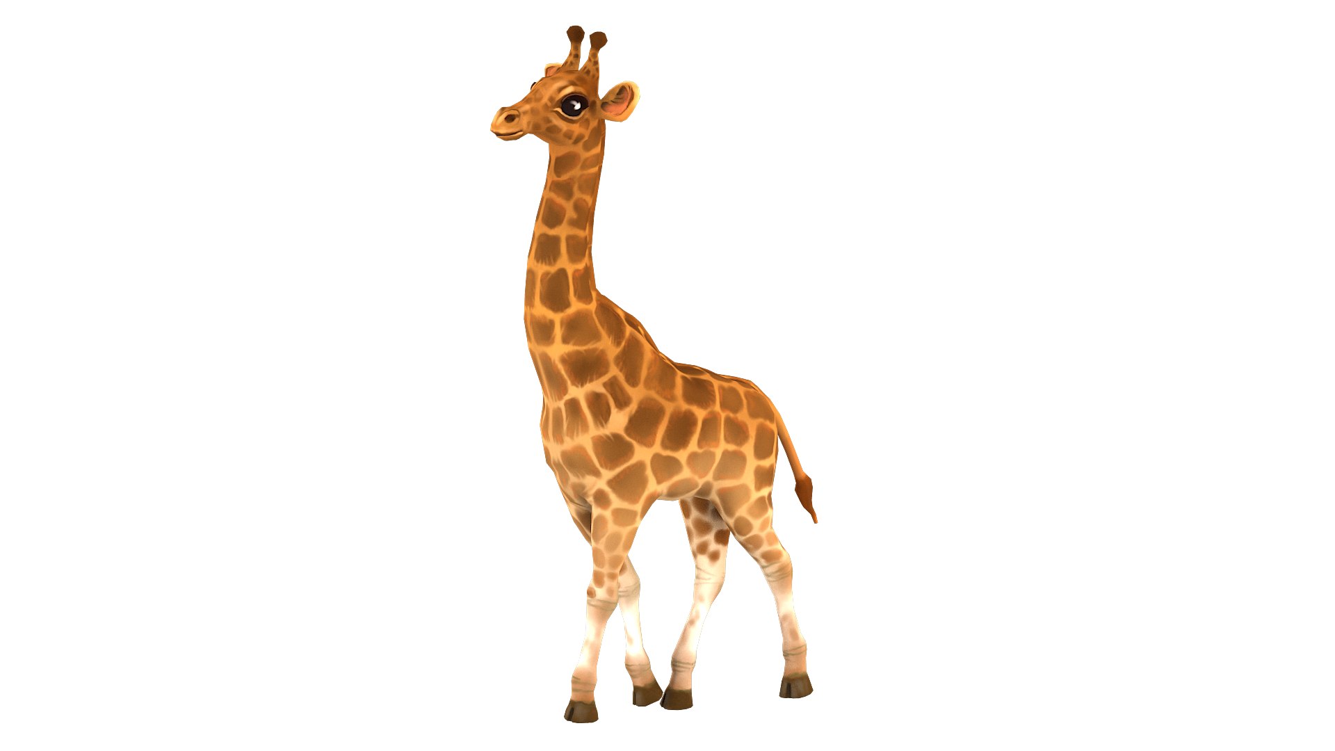 3D Giraffe Rig High-poly Textured - TurboSquid 2345106