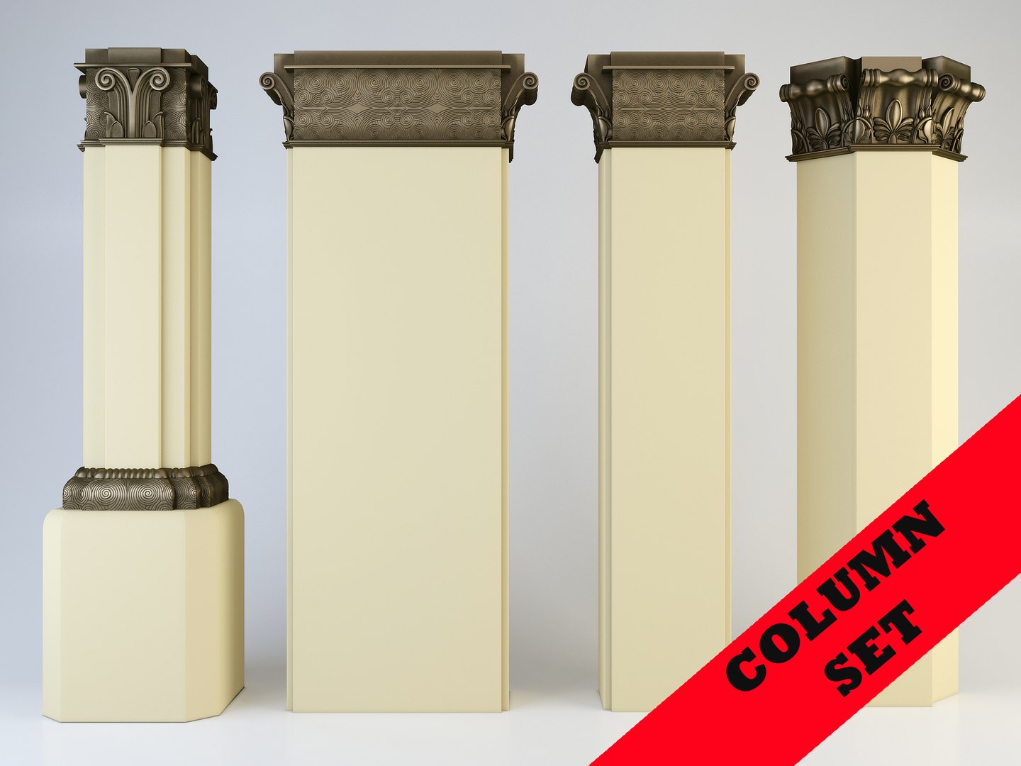 3d Model Column