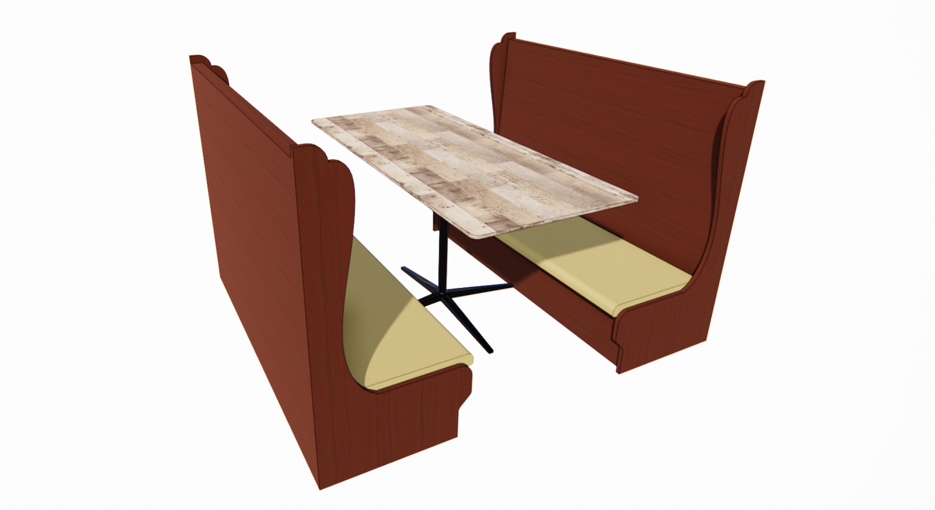 Parametric Booth Seating 3D Model - TurboSquid 1971314