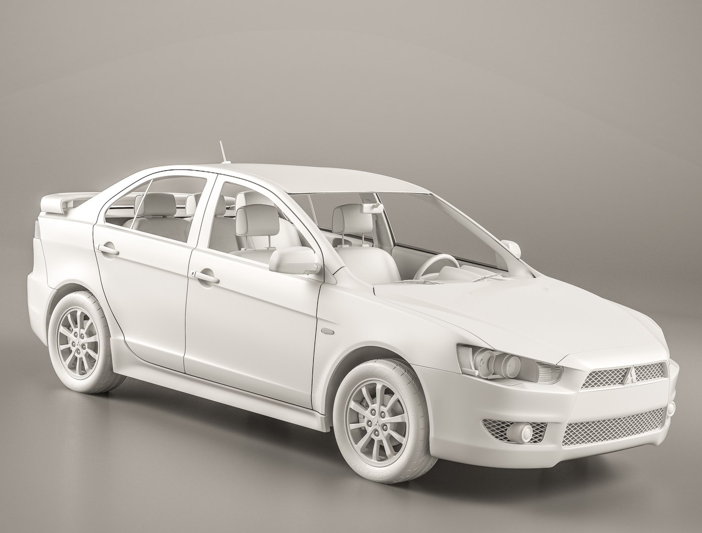 lancer 3d model