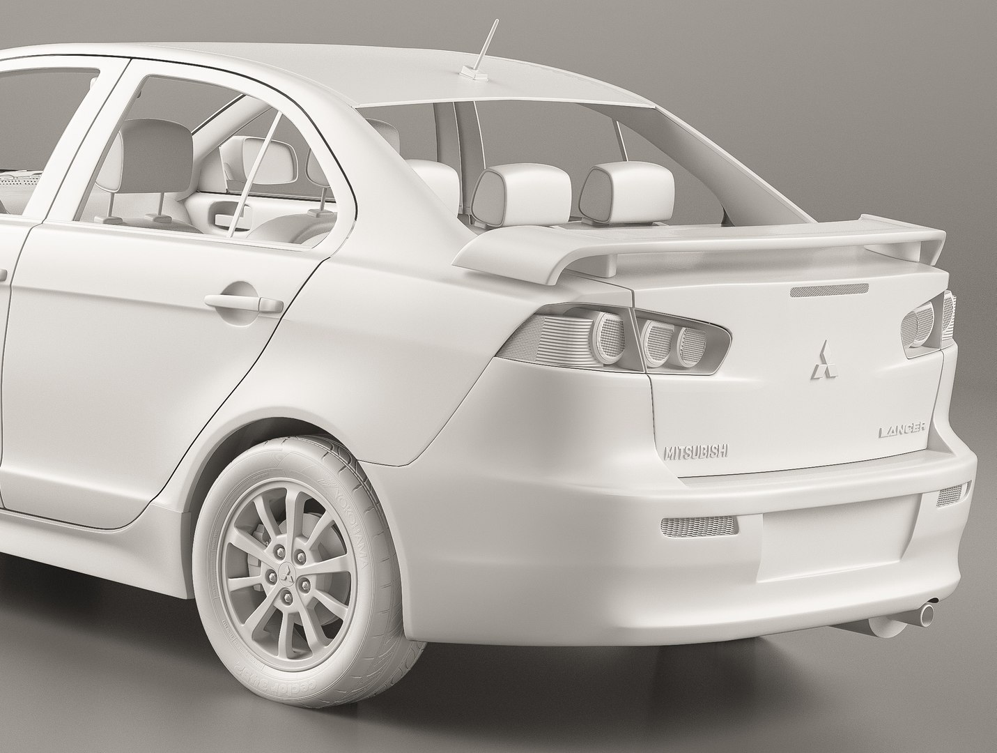 lancer 3d model