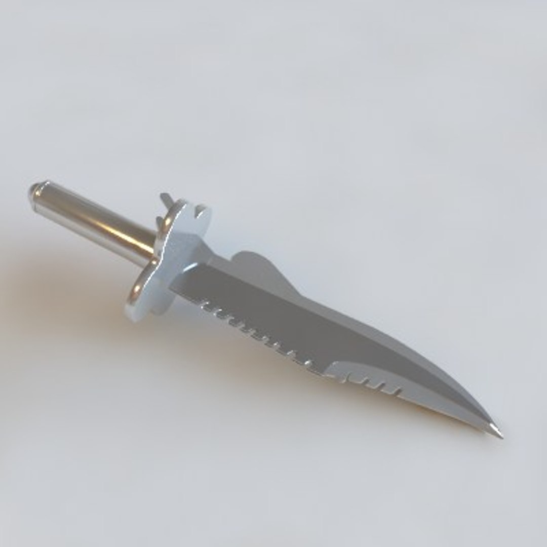 serrated blade 3d model