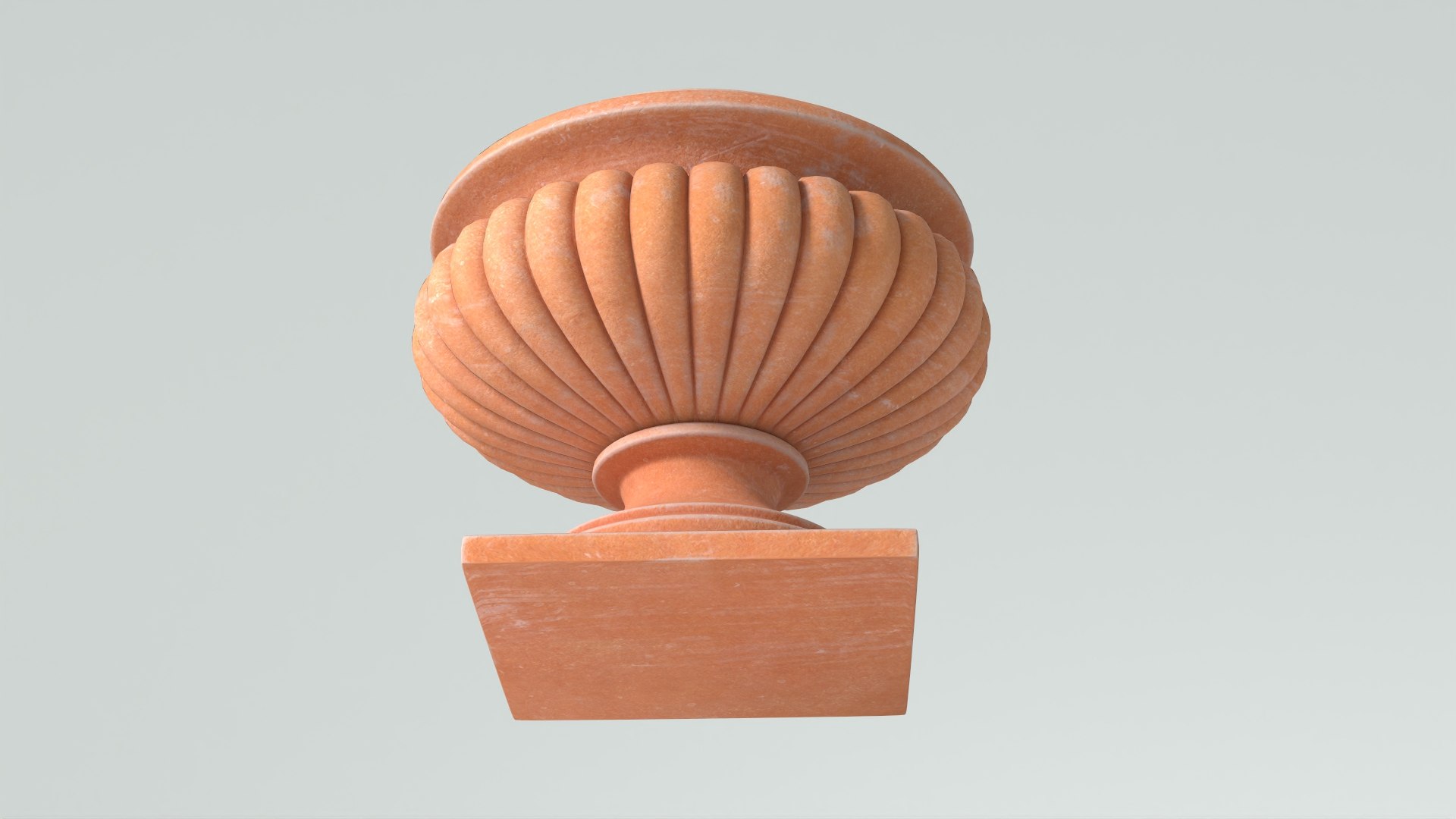 3D Terracotta Ribbed Pot Model - TurboSquid 2236209