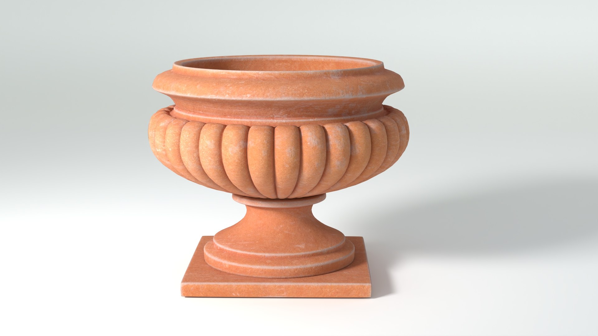 3D Terracotta Ribbed Pot Model - TurboSquid 2236209