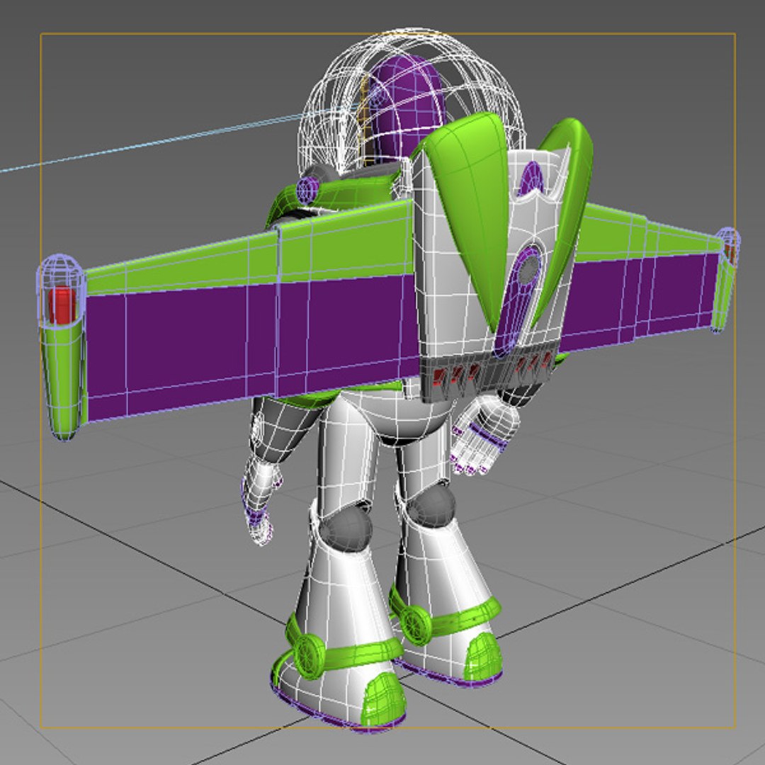3d Buzz Lightyear Rigged Model