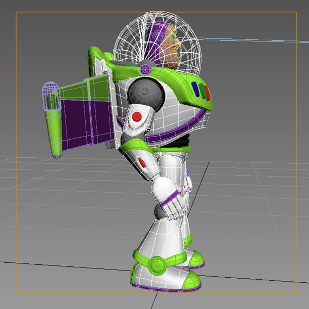 3d Buzz Lightyear Rigged Model