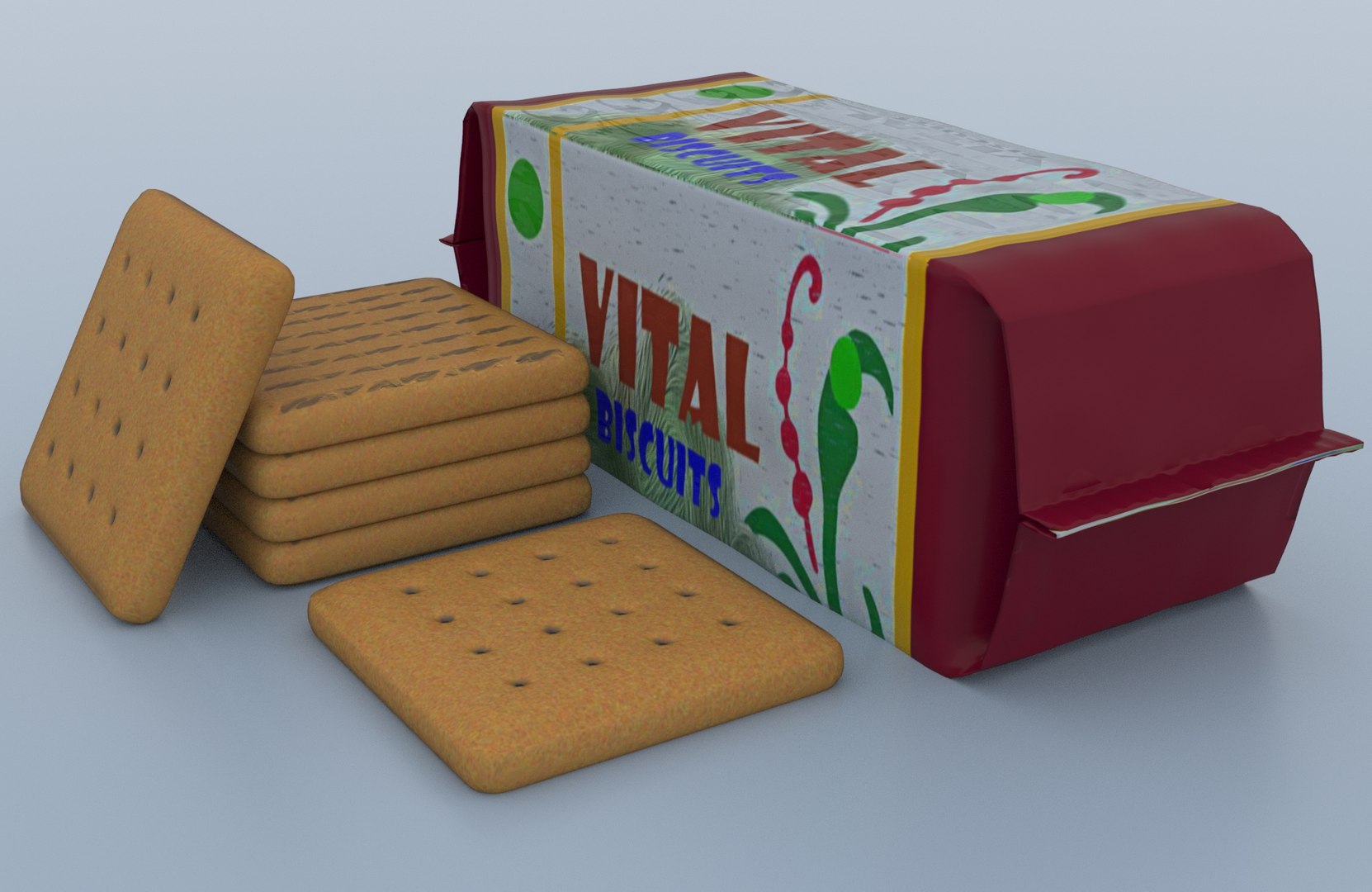 Pack Biscuits 3D Model - TurboSquid 1592239
