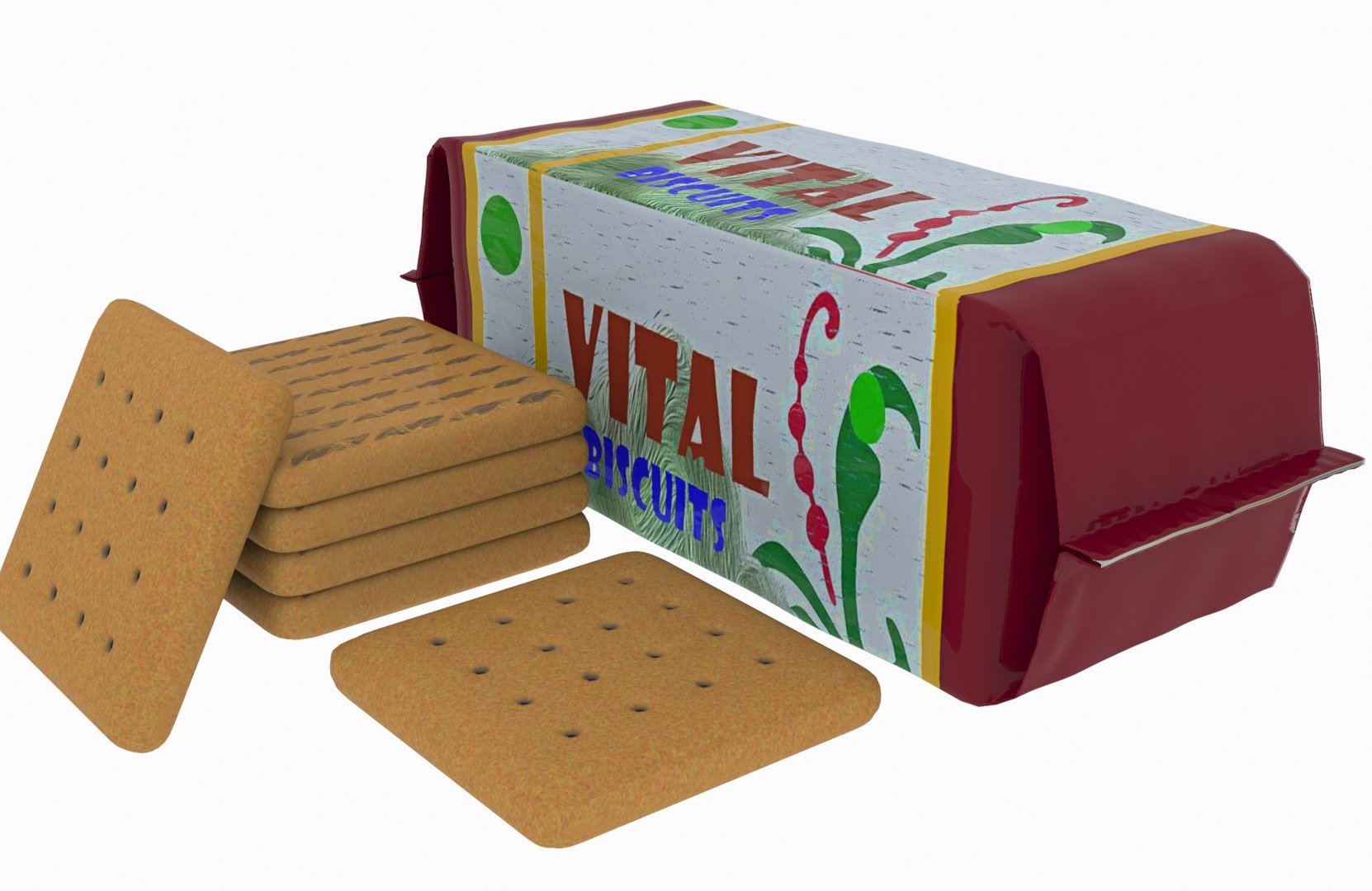 Pack Biscuits 3D Model - TurboSquid 1592239