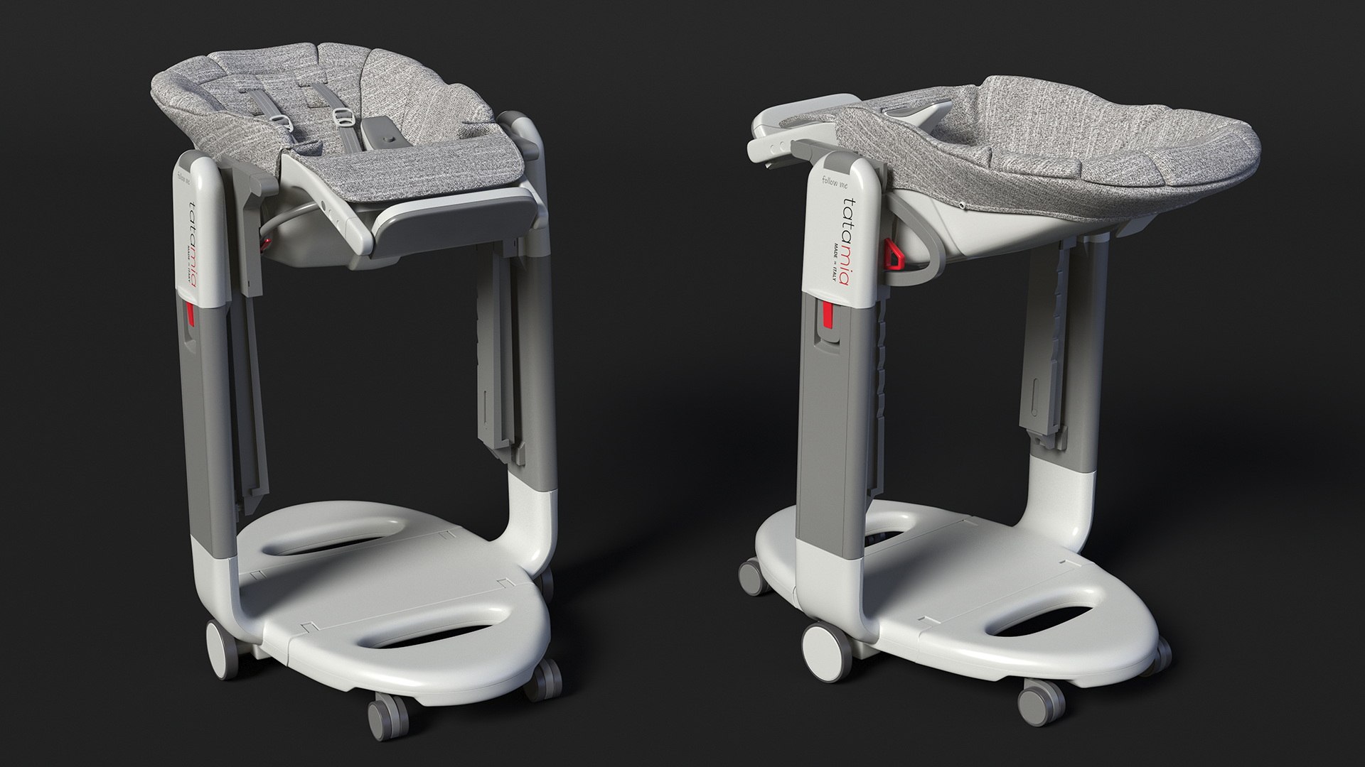 3D High Chair Peg Perego Tatamia Horizontal Grey - TurboSquid 2166406