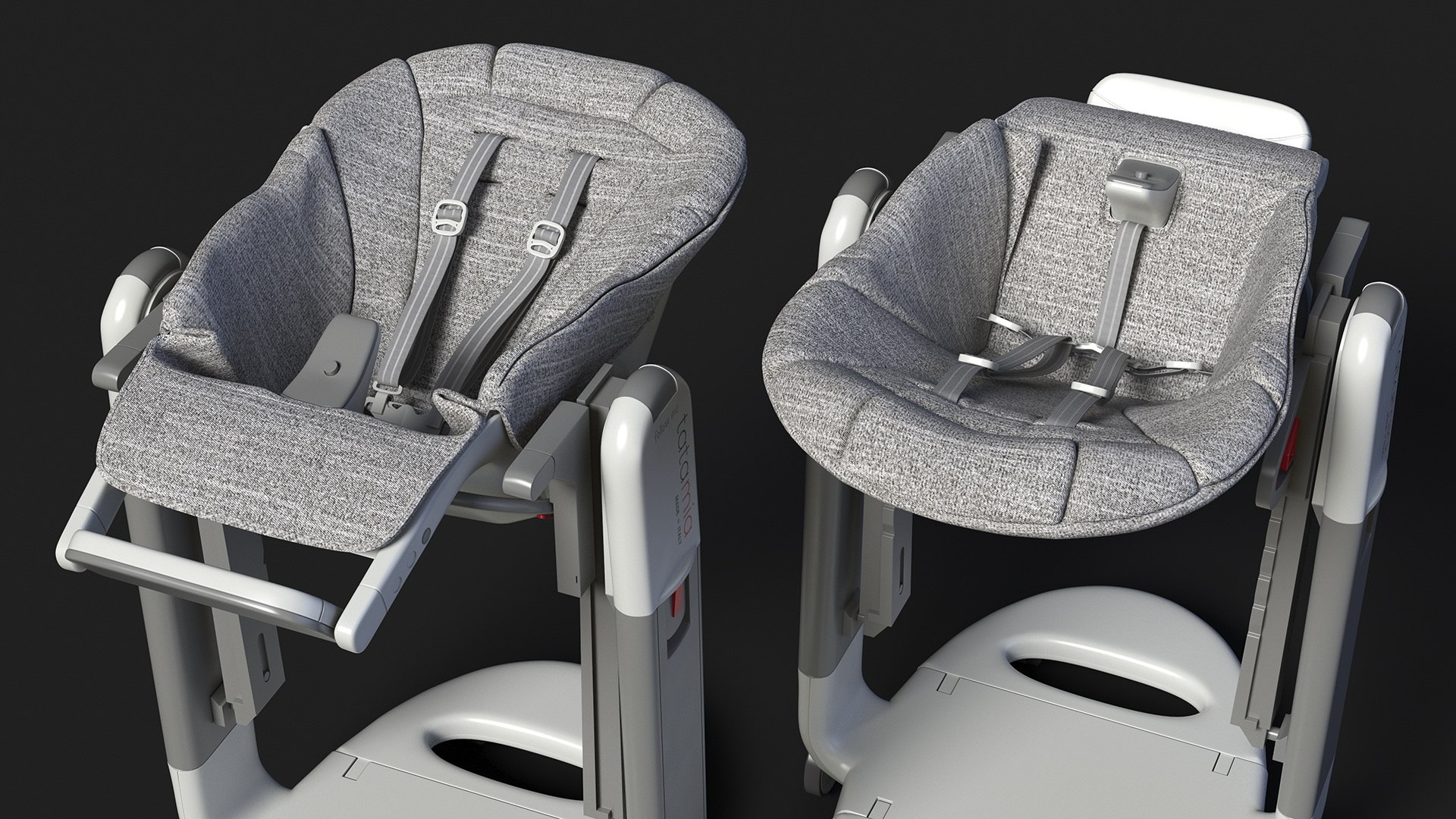3D High Chair Peg Perego Tatamia Horizontal Grey - TurboSquid 2166406