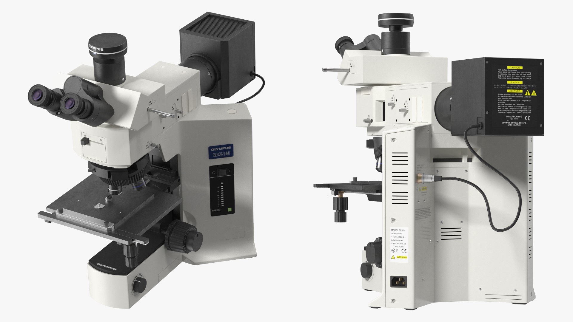 Reflected Light Microscope Olympus BX51M 3D model - TurboSquid 2137513