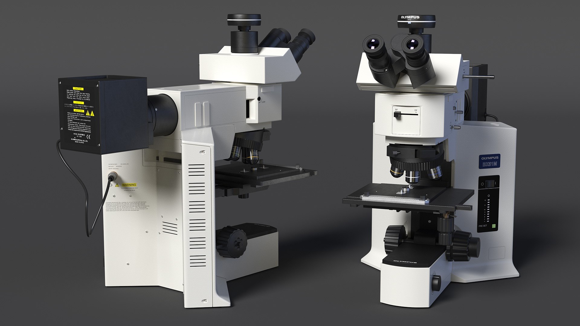 Reflected Light Microscope Olympus BX51M 3D model - TurboSquid 2137513