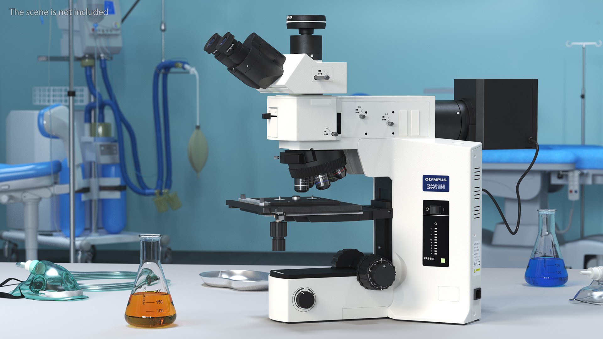 Reflected Light Microscope Olympus BX51M 3D Model - TurboSquid 2137513