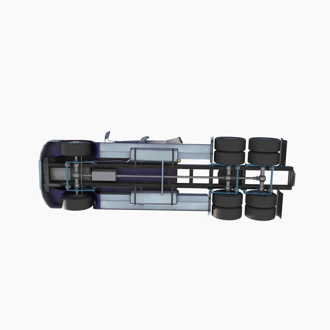 3D Truck Tractor With Flame Paint - TurboSquid 2227203