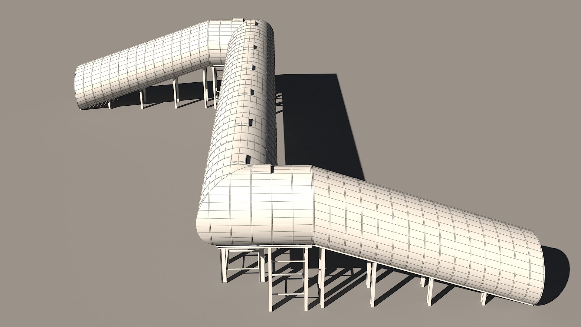 3D model road transition exterior architecture - TurboSquid 1599862