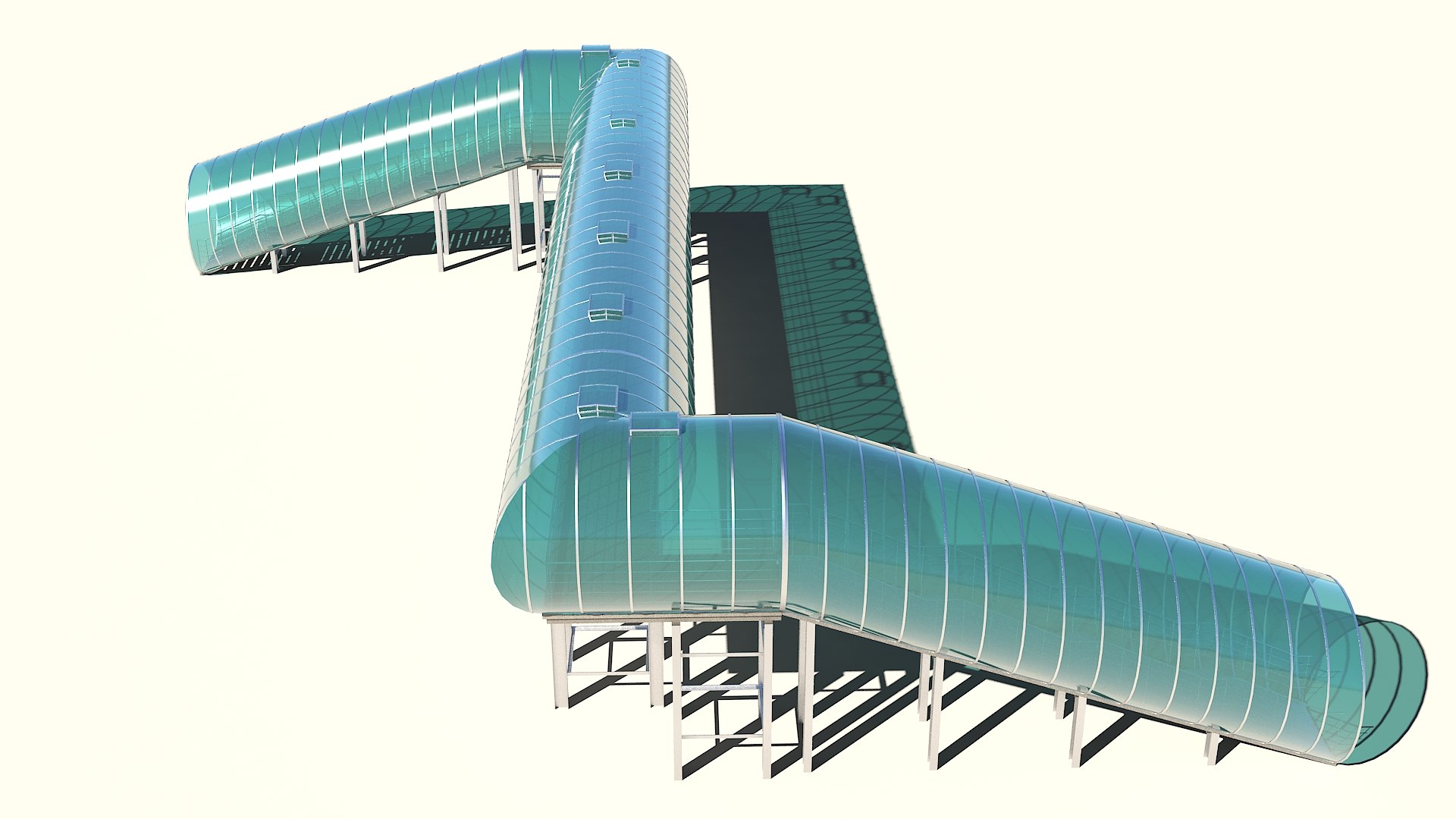 3D model road transition exterior architecture - TurboSquid 1599862