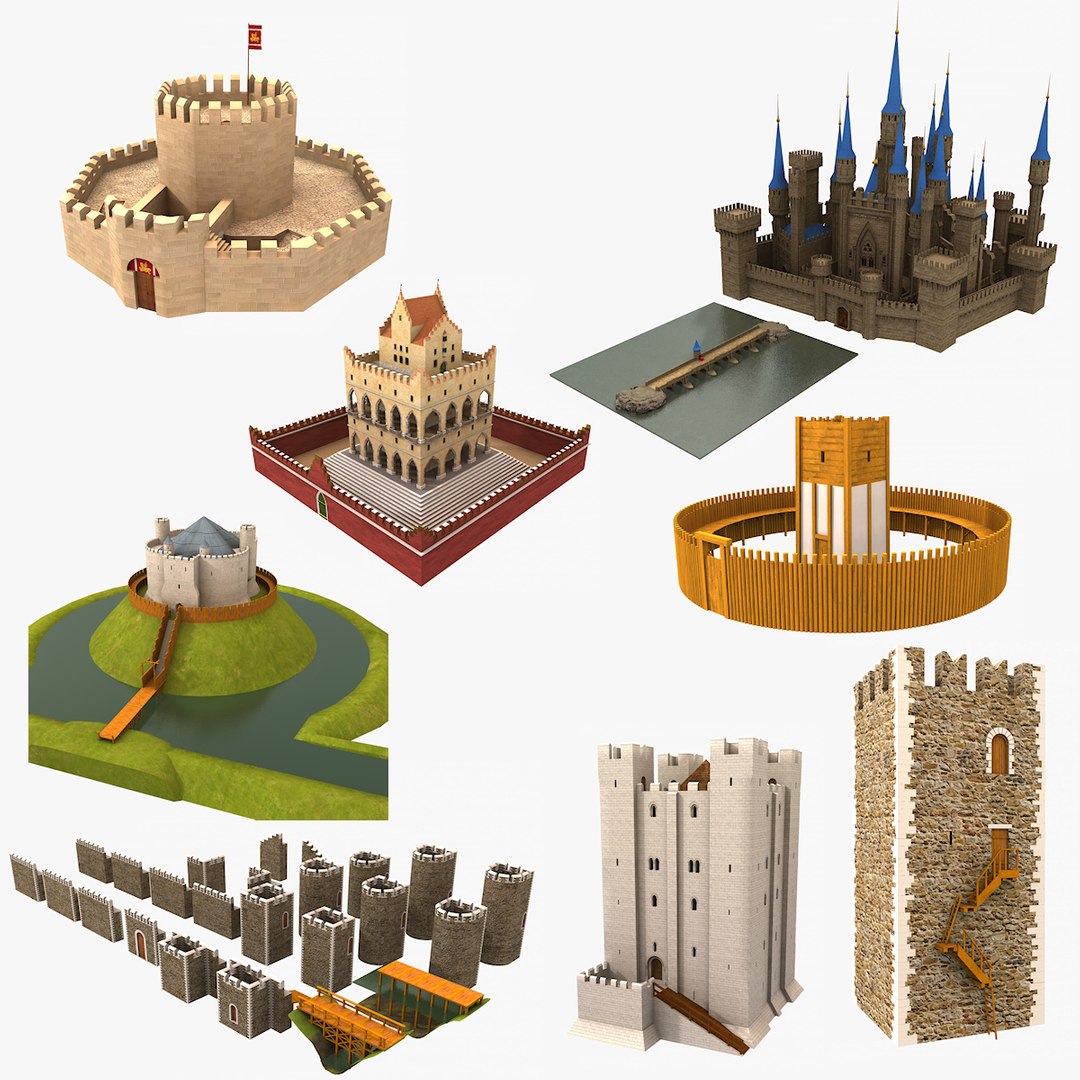 3D Model Medieval Castles Collection - TurboSquid 2050228
