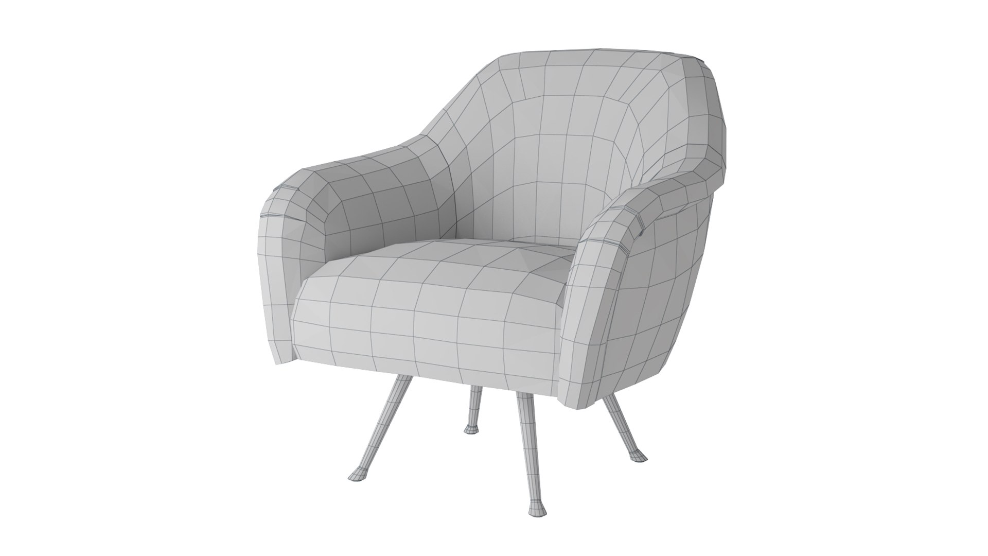 3D Mecox Dayle Rose Quartz Swivel Chair - TurboSquid 2205699