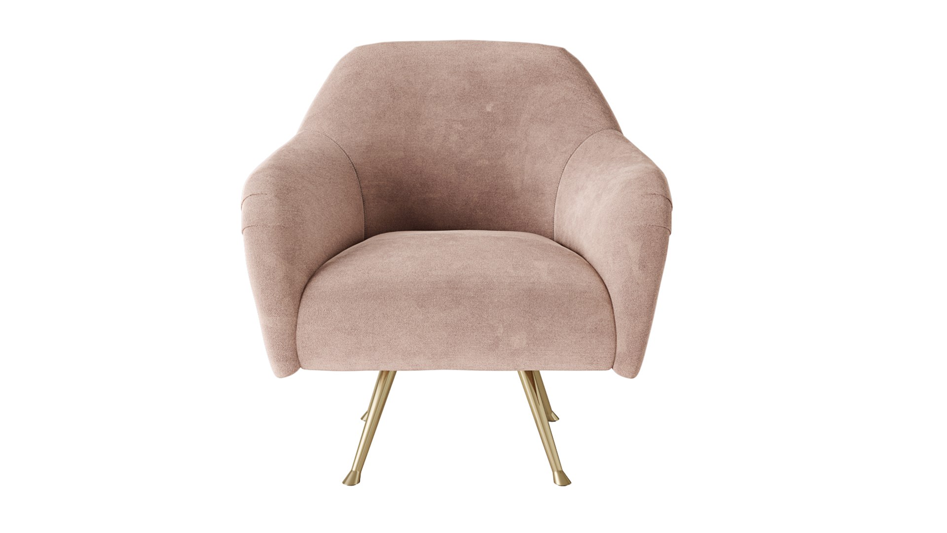 3D Mecox Dayle Rose Quartz Swivel Chair - TurboSquid 2205699
