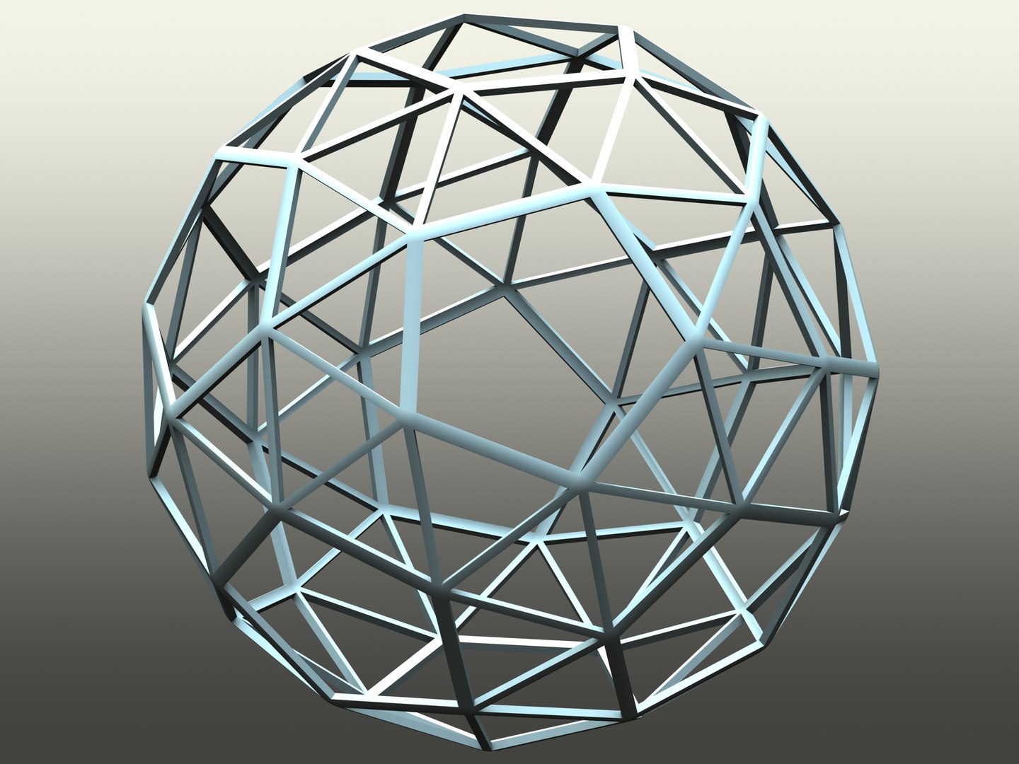 3D Wireframe Shape Snub Dodecahedron - TurboSquid 2162228