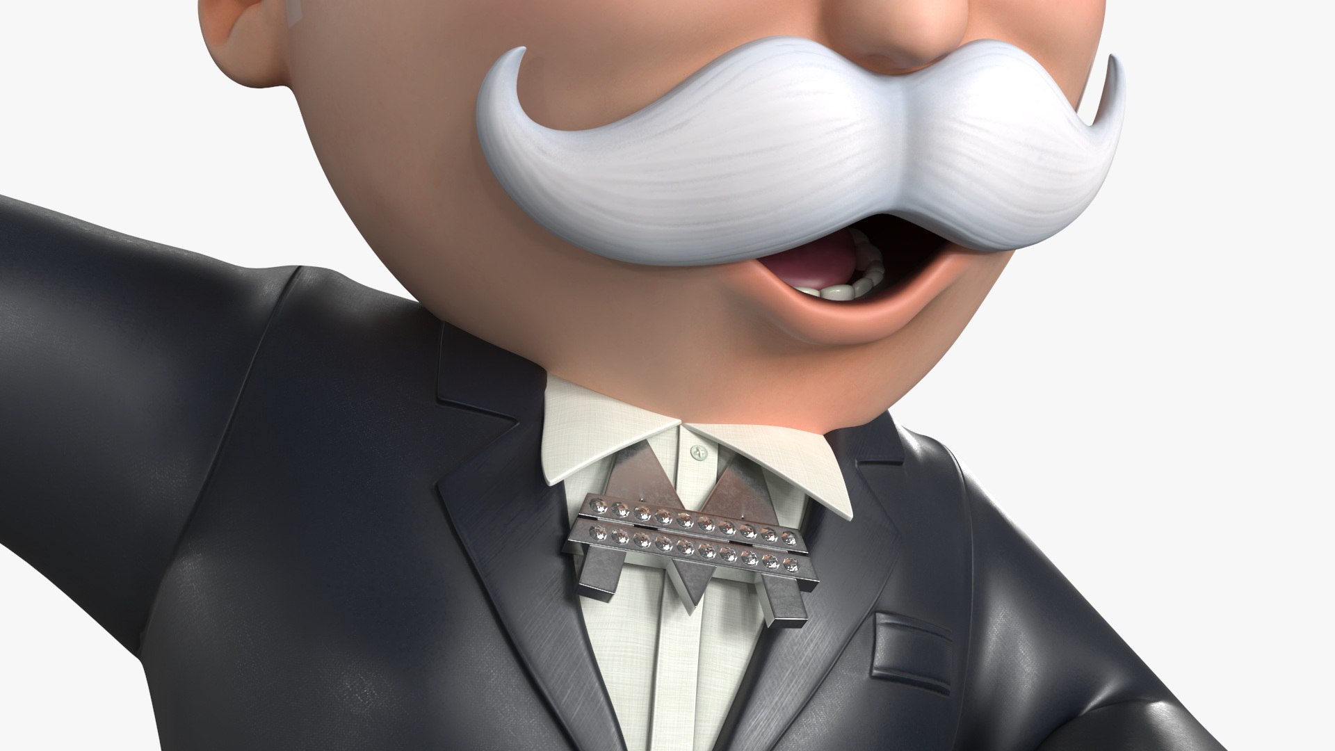 3D Mr Monopoly Character Welcome Pose - TurboSquid 2274944