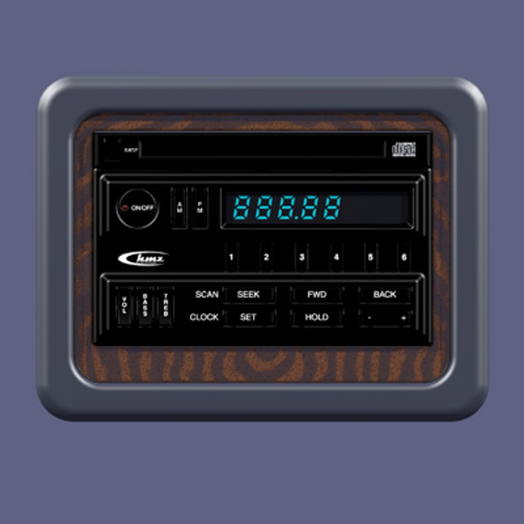 3dsmax In-dash-radio Cd Player