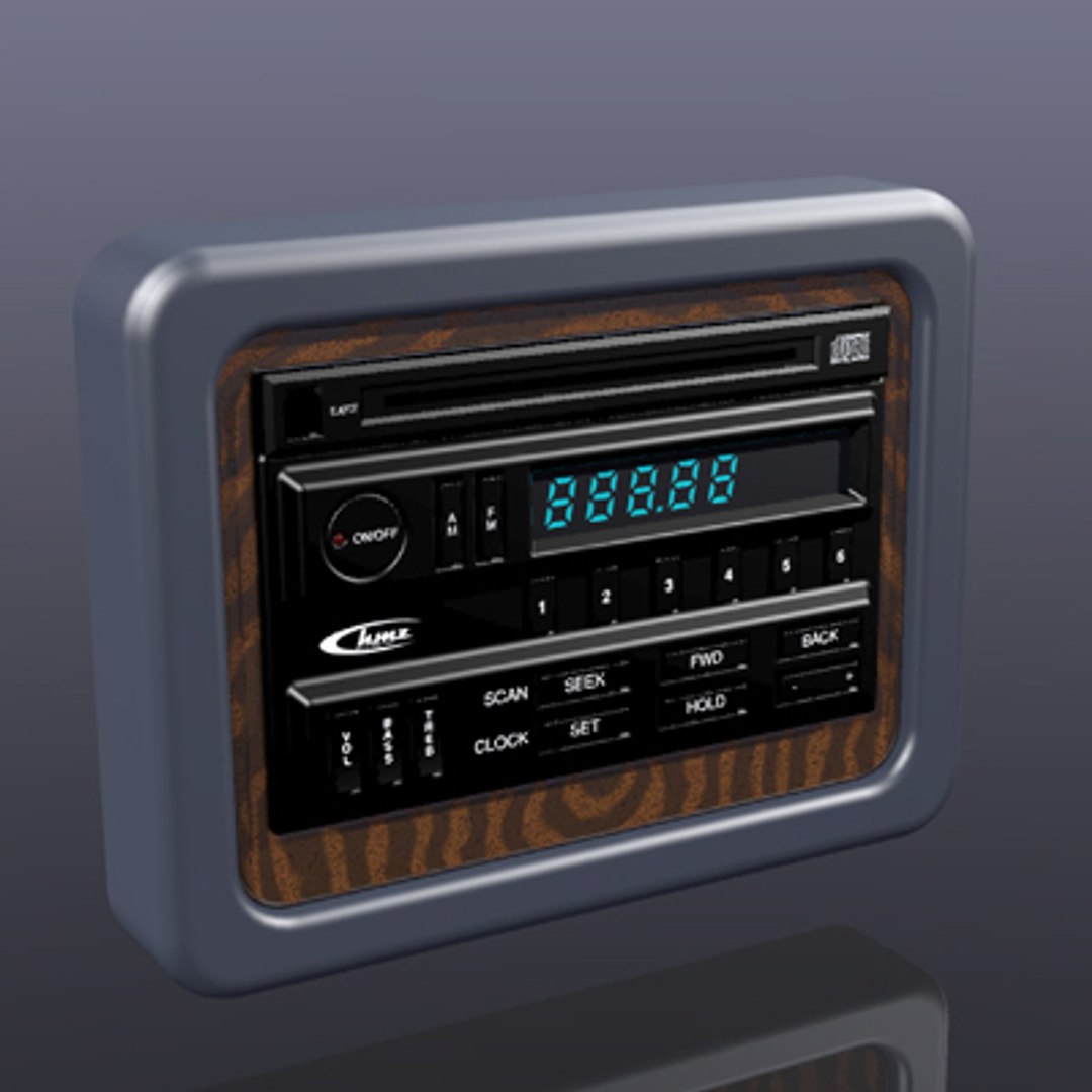 3dsmax In-dash-radio Cd Player
