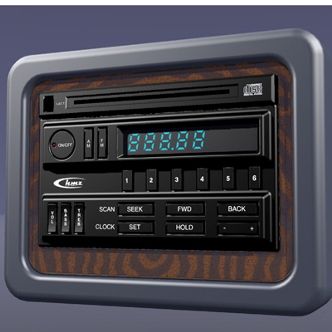 3dsmax In-dash-radio Cd Player