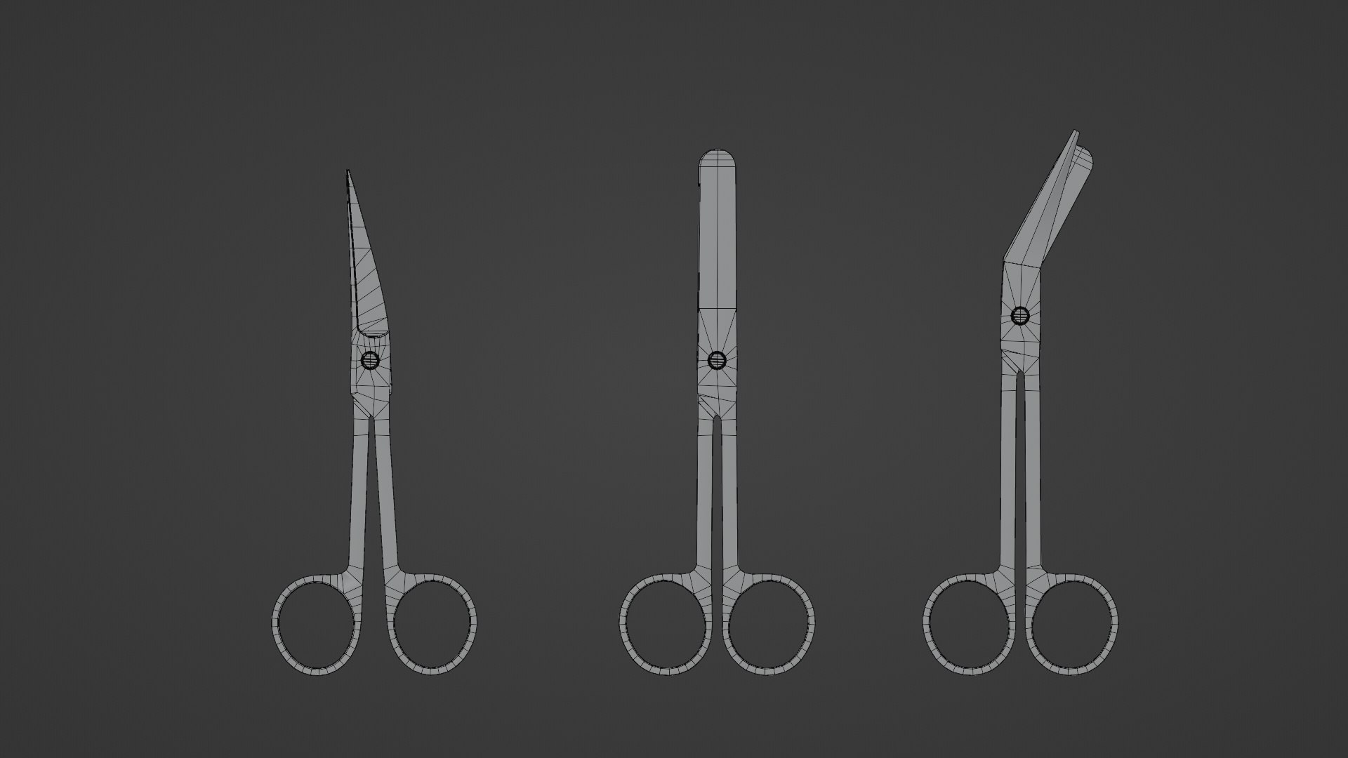 3D Surgical Scissors Model - TurboSquid 2169025