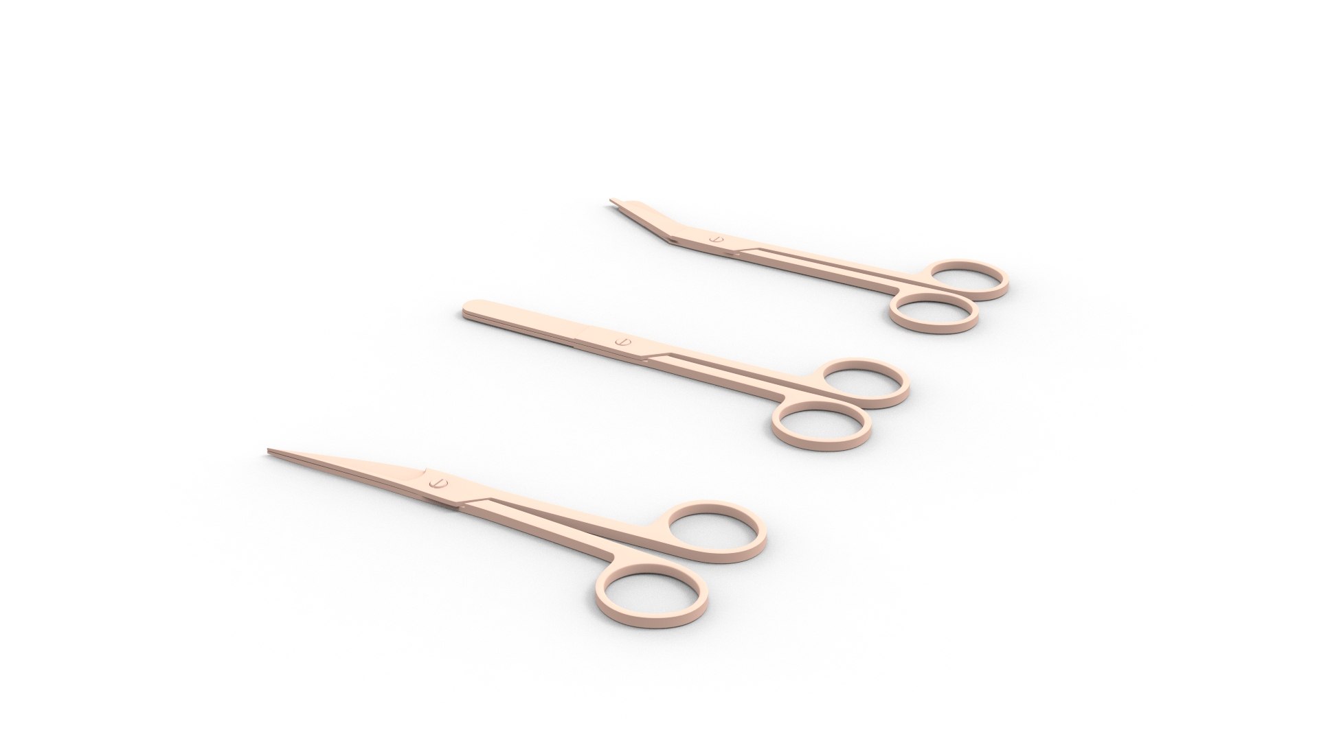 3D Surgical Scissors Model - TurboSquid 2169025